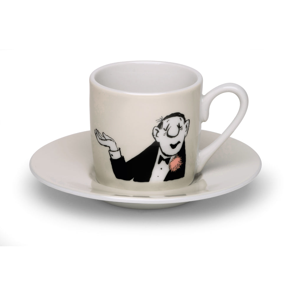 Loriot: 4 Espressotassen mit Künstlermotiven im Set, Porzellan – SZ Erleben